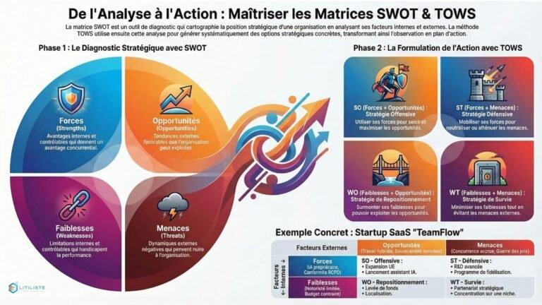 Matrice SWOT et Méthode TOWS – Synthèse stratégique - LITILISTE